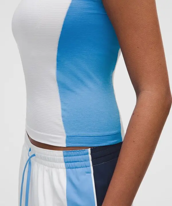 Lululemon Swiftly Tech Short-sleeve Shirt 2.0 - White/ocean Wave/true Navy