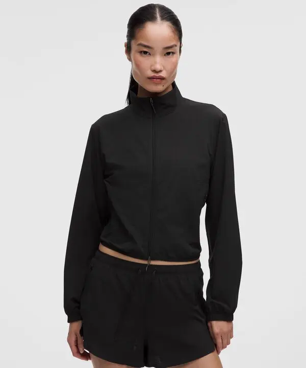 Lululemon Textured Mesh Running Jacket - Black
