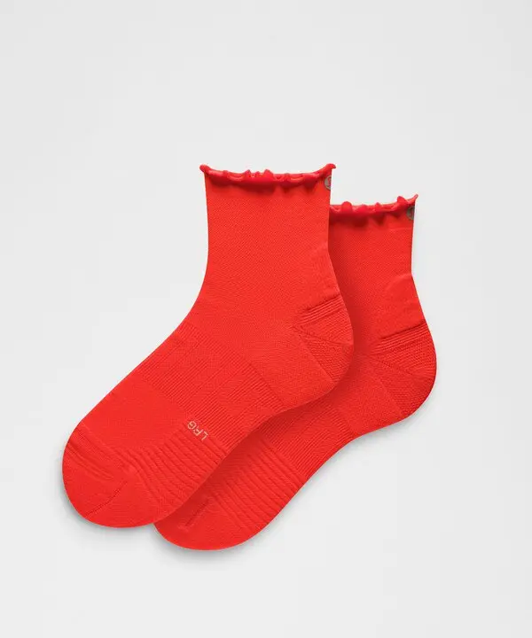 Lululemon Power Stride Ankle Socks - Cherry Ember