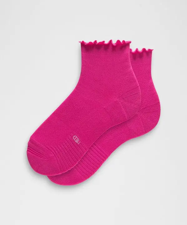 Lululemon Power Stride Ankle Socks - Pink Flare