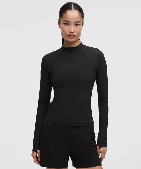 Lululemon Uv-protective Mock Neck Long-sleeve Shirt