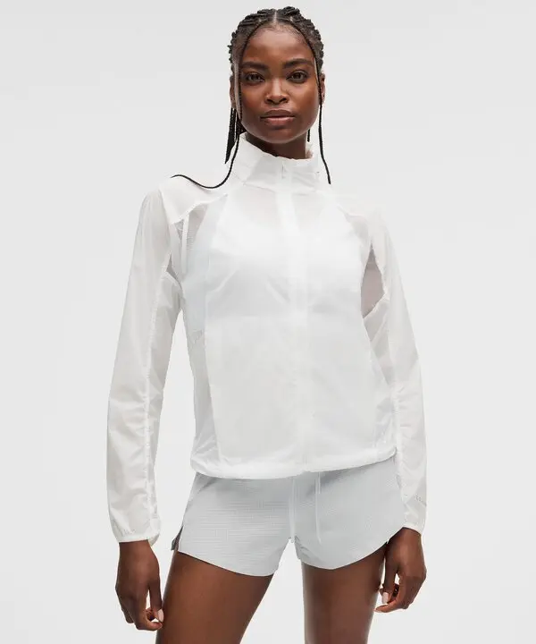 Lululemon Ventilated Packable Running Jacket - White