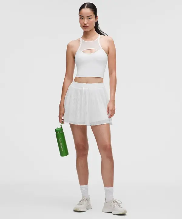 Lululemon Ace Advantage High-rise Pleated Tennis Skirt - White/white
