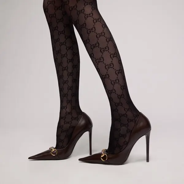 Gucci Donna Pointed Toe Stiletto Pumps With Horsebit Detail
