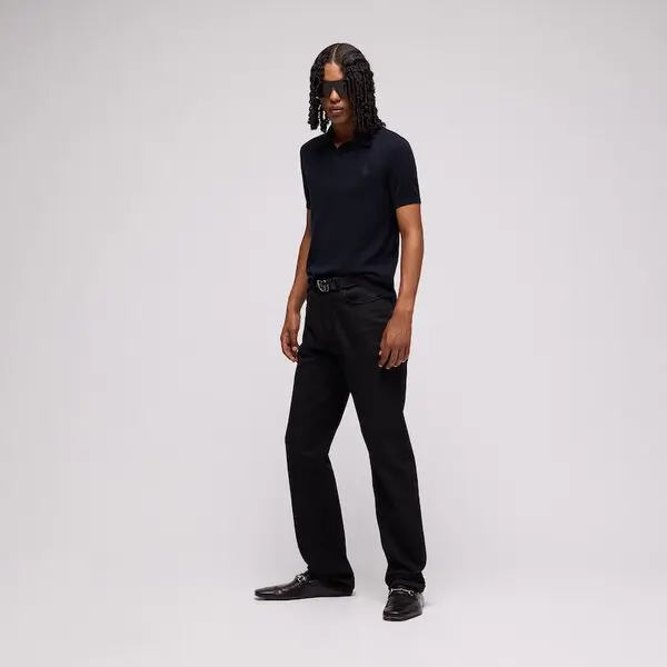 Gucci Knit Cashmere Polo Shirt With Embroidery