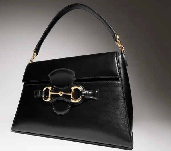 Gucci Horsebit Duomo Top Handle Bag - Black Leather