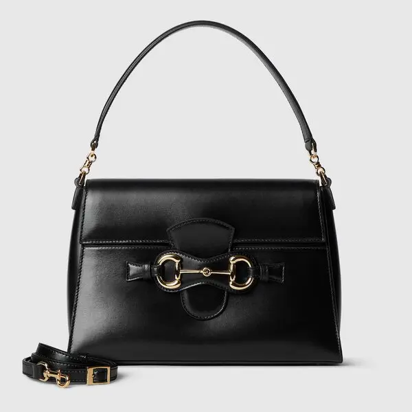 Gucci Horsebit Duomo Top Handle Bag - Black