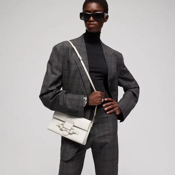 Gucci Horsebit Ristretto Shoulder Bag - White