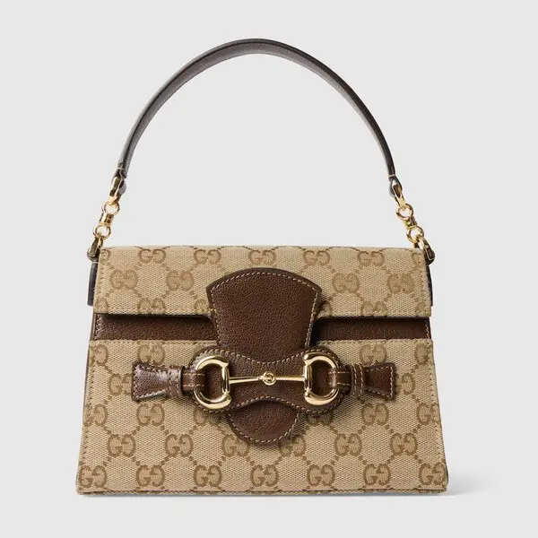 Gucci Horsebit Duomo Top Handle Bag - Beige