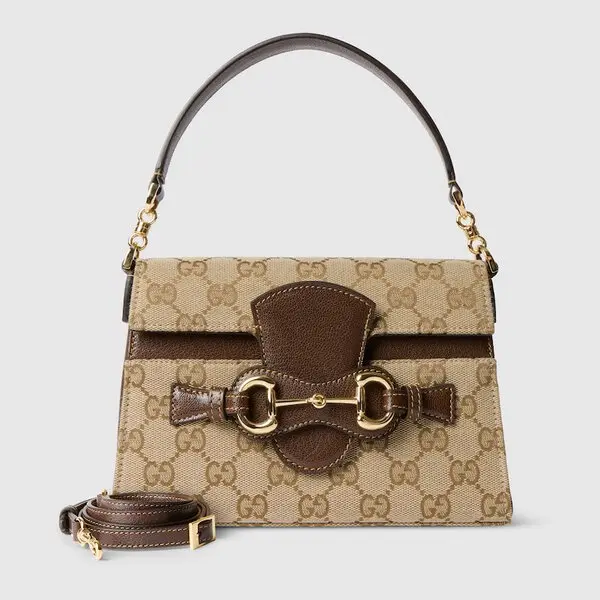 Gucci Horsebit Duomo Top Handle Bag - Beige