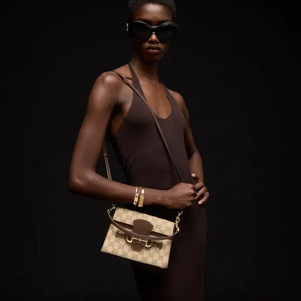 Gucci Horsebit Duomo Top Handle Bag - Beige