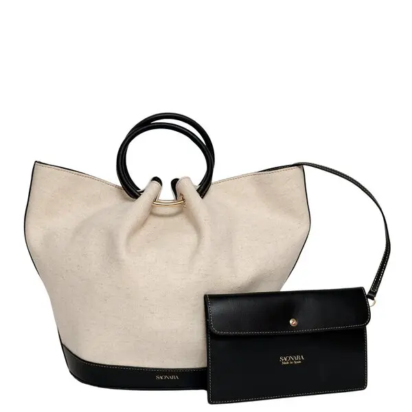 SAONARA BRAND Capazo Bag Linen Leather