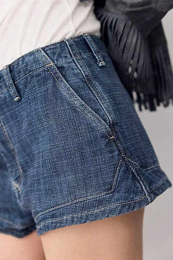 Free People We The Free West Side Denim Micro Chino Shorts - Rulebreaker