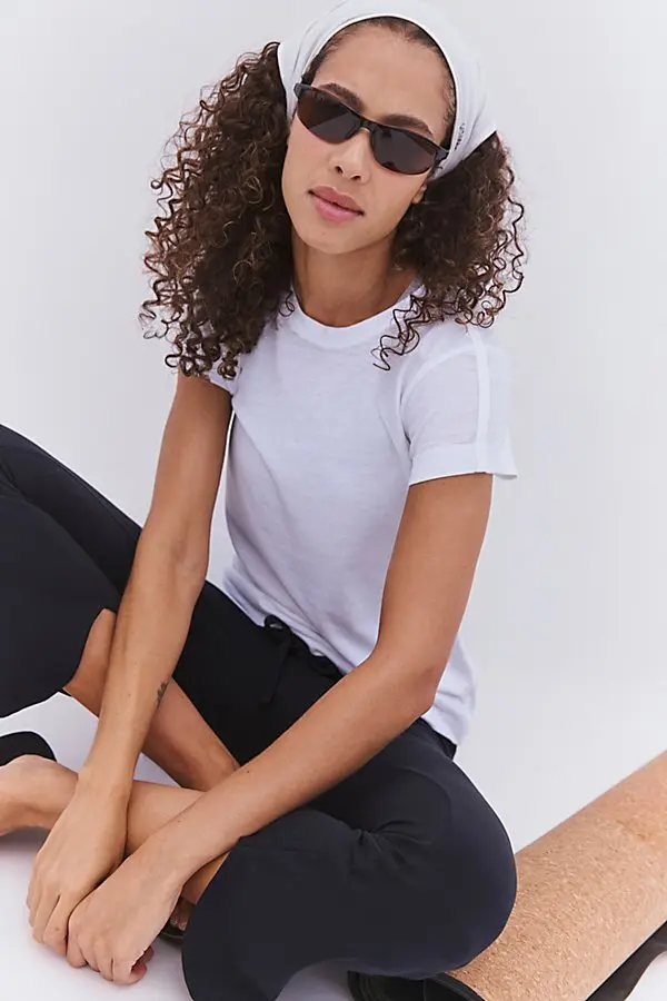 Free People Burnout T-shirt - White
