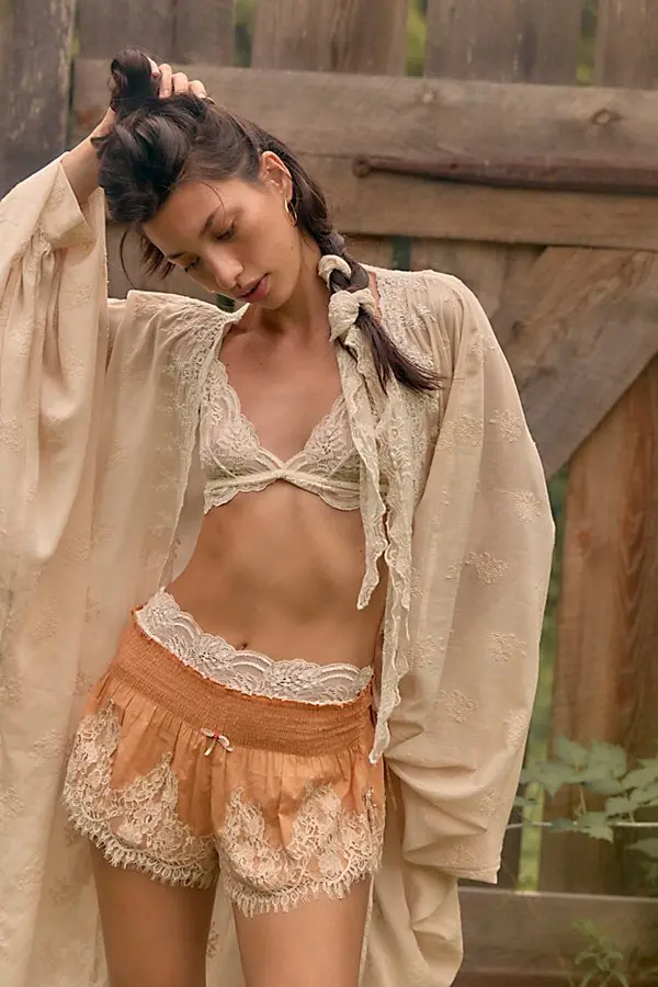 Free People Intimately Soft Spoken Micro Shorts - Canyon Copper
