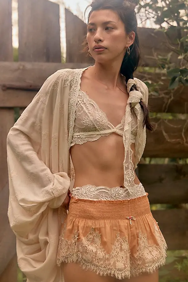 Free People Intimately Soft Spoken Micro Shorts - Canyon Copper