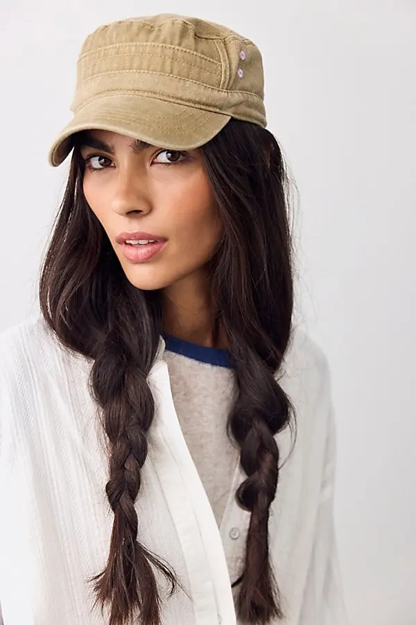 Free People Lola Cadet Hat - Khaki