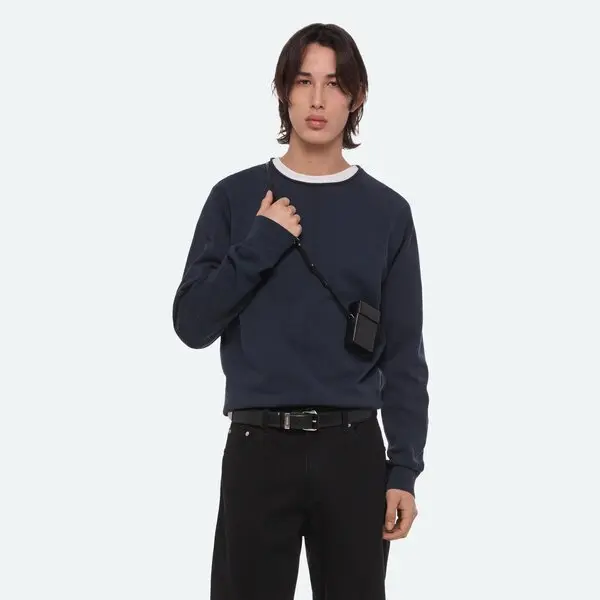 Helmut Lang Pintuck Crew - Dark Navy