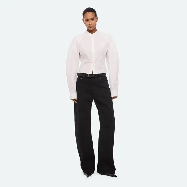 Helmut Lang Cotton Poplin Saddle Shirt