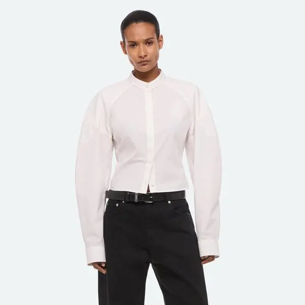 Helmut Lang Cotton Poplin Saddle Shirt