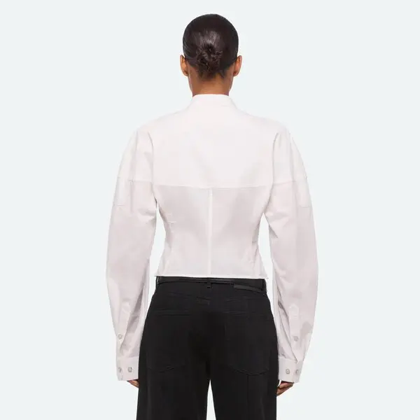 Helmut Lang Cotton Poplin Saddle Shirt