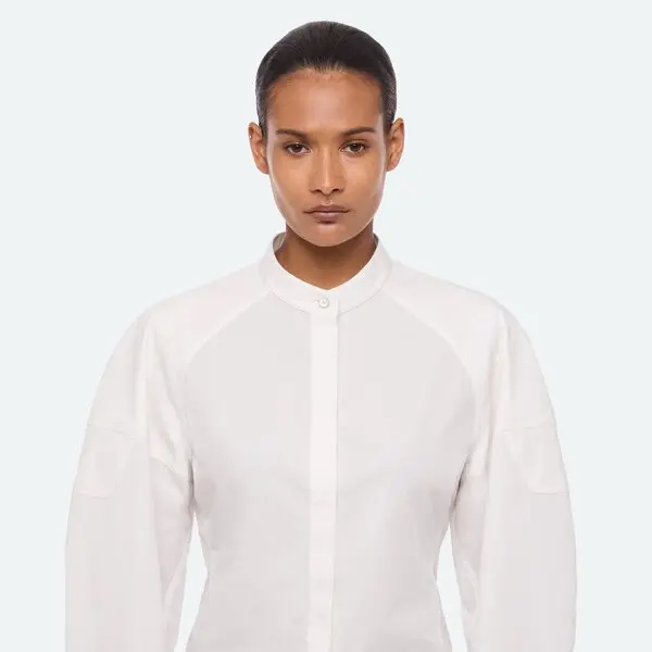 Helmut Lang Cotton Poplin Saddle Shirt