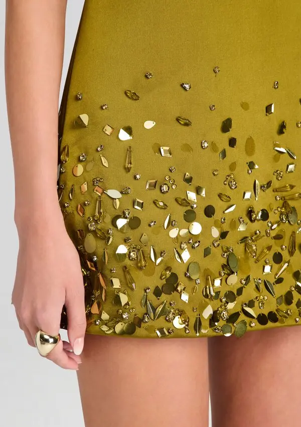 Retrofete Tobonie Embellished Mini Dress