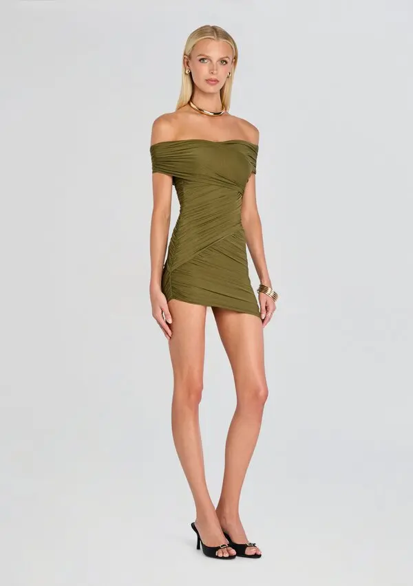 SEROYA Deniz Mesh Mini Dress