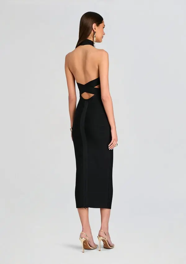 Retrofete Runa Bandage Knit Dress - Black