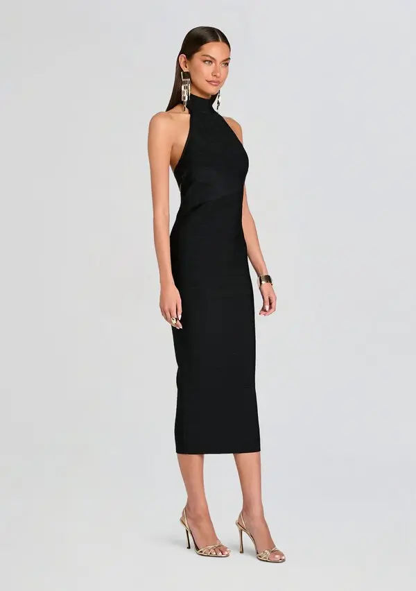 Retrofete Runa Bandage Knit Dress - Black