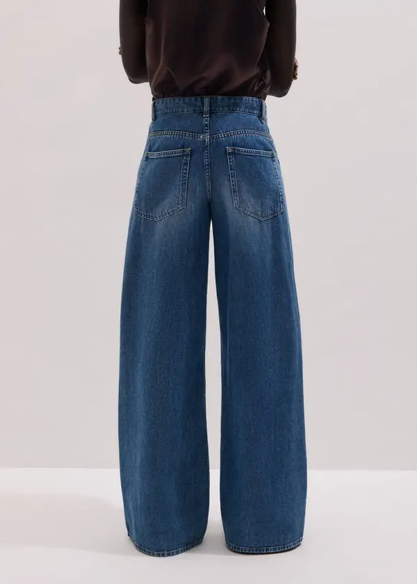 ME+EM Slouchy Long-length Wide-leg Jean