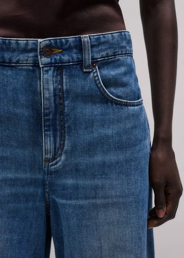 ME+EM Slouchy Long-length Wide-leg Jean