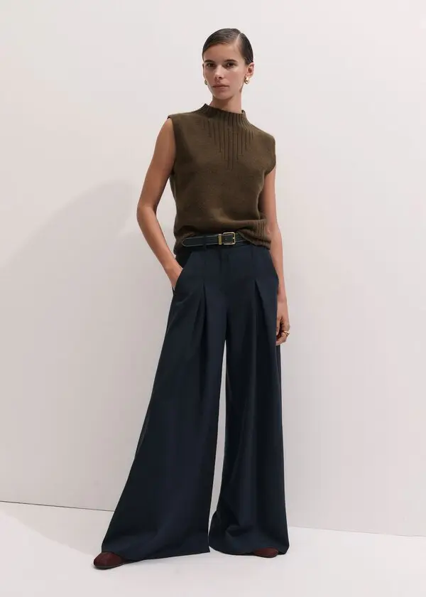 ME+EM Very Wide-leg Tailored Trousers