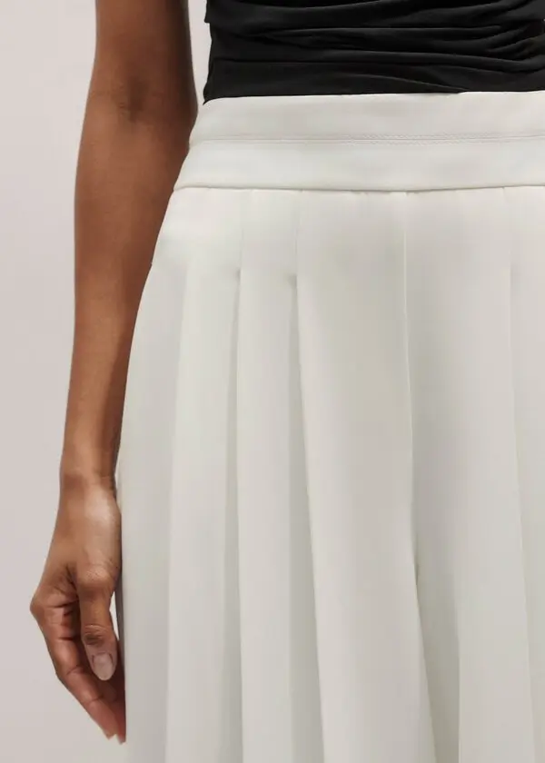 ME+EM Satin Back Crepe Wide Leg Trouser
