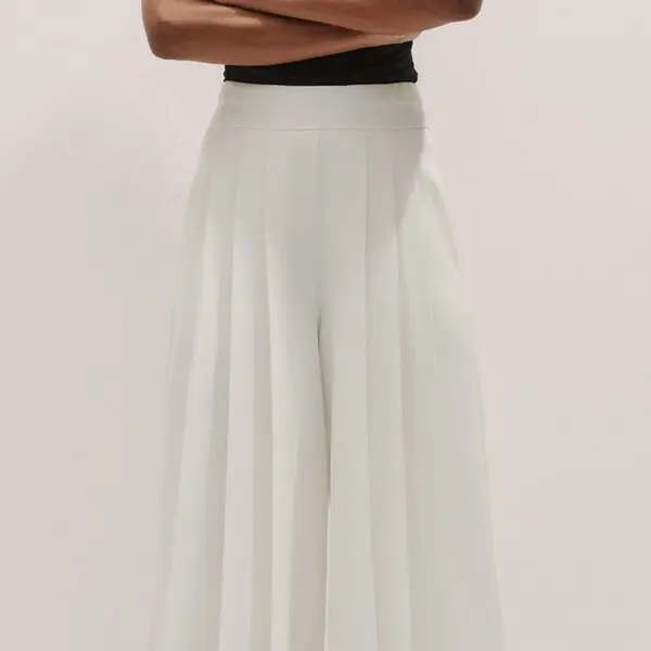 ME+EM Satin Back Crepe Wide Leg Trouser