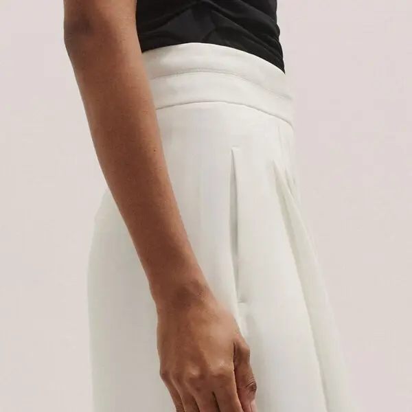 ME+EM Satin Back Crepe Wide Leg Trouser