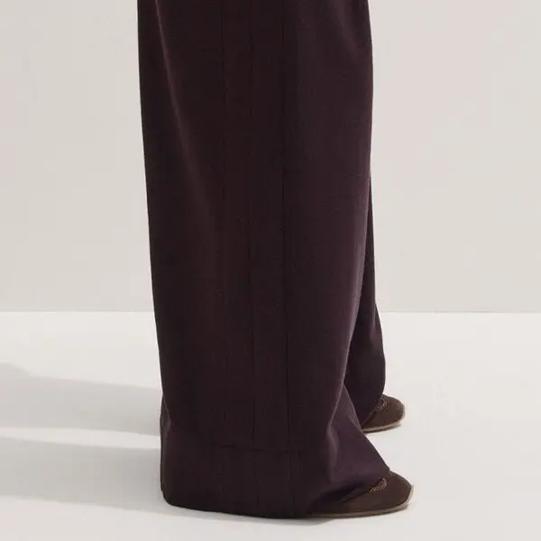ME+EM Pleated Wool Wide-leg Trousers
