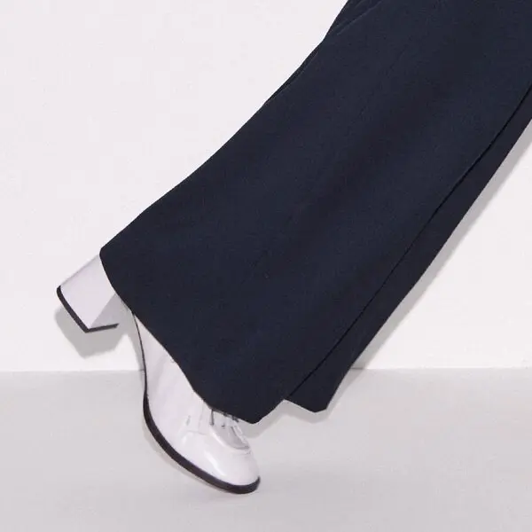 ME+EM Navy Contrast Side Panel Wide-leg Trouser