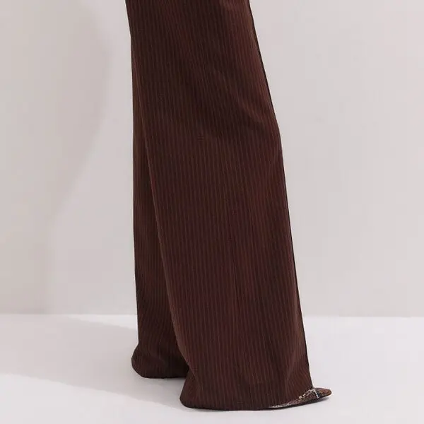 ME+EM Pinstriped Wide-leg Trousers