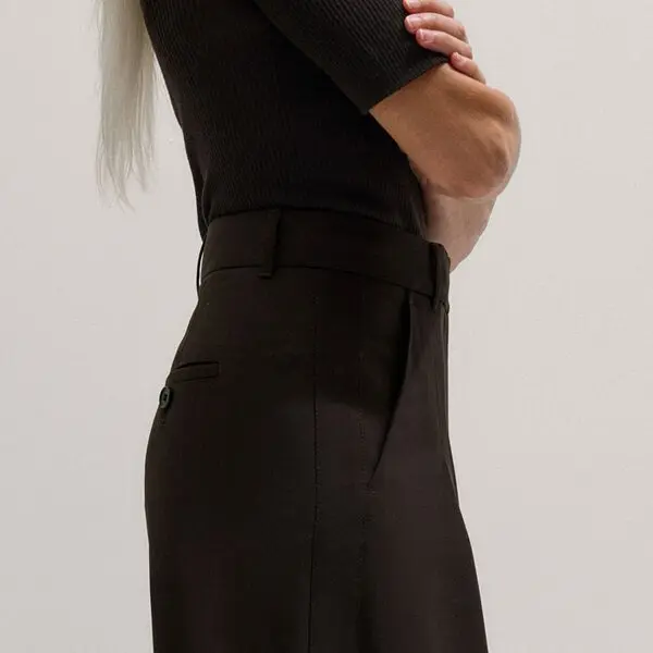 ME+EM Ultra Wide-leg Pleated Wool Trousers