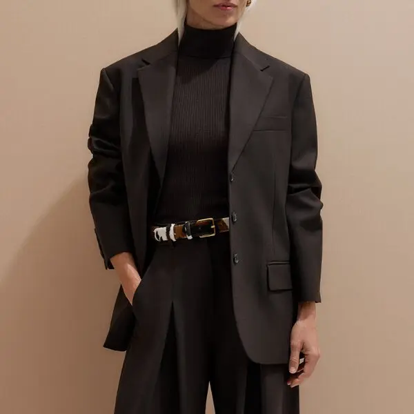 ME+EM Ultra Wide-leg Pleated Wool Trousers