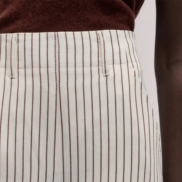 ME+EM High Waist Wide Leg Striped Trousers