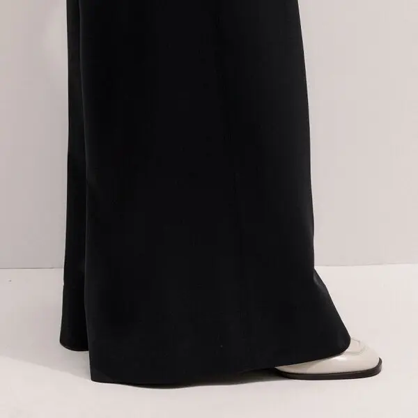 ME+EM Wool Pleated Wide-leg Trousers
