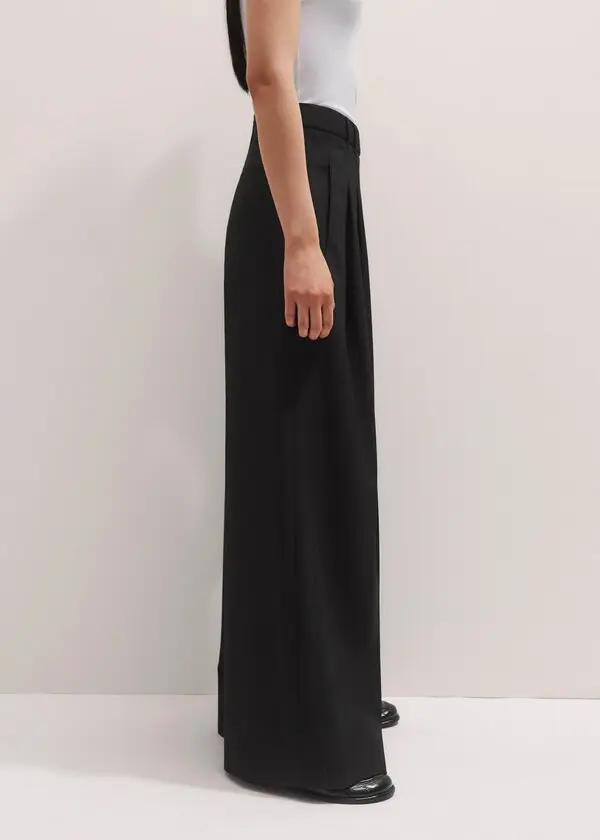 ME+EM Wide-leg Pleat Pant