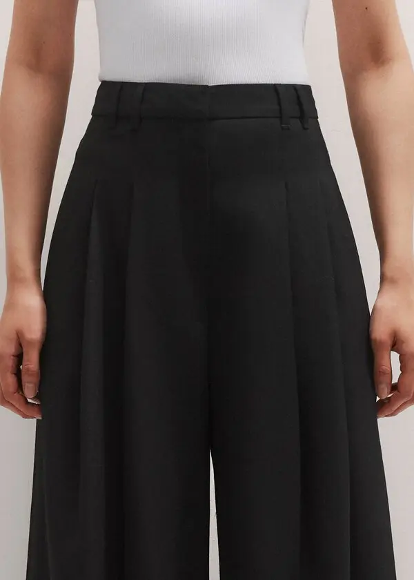 ME+EM Wide-leg Pleat Pant