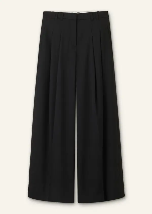 ME+EM Wide-leg Pleat Pant