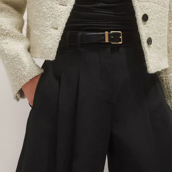 ME+EM Wide-leg Pleat Pant