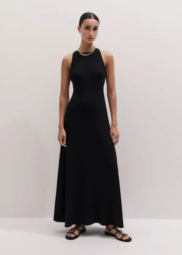 ME+EM Sleeveless Fit And Flare Maxi Dress
