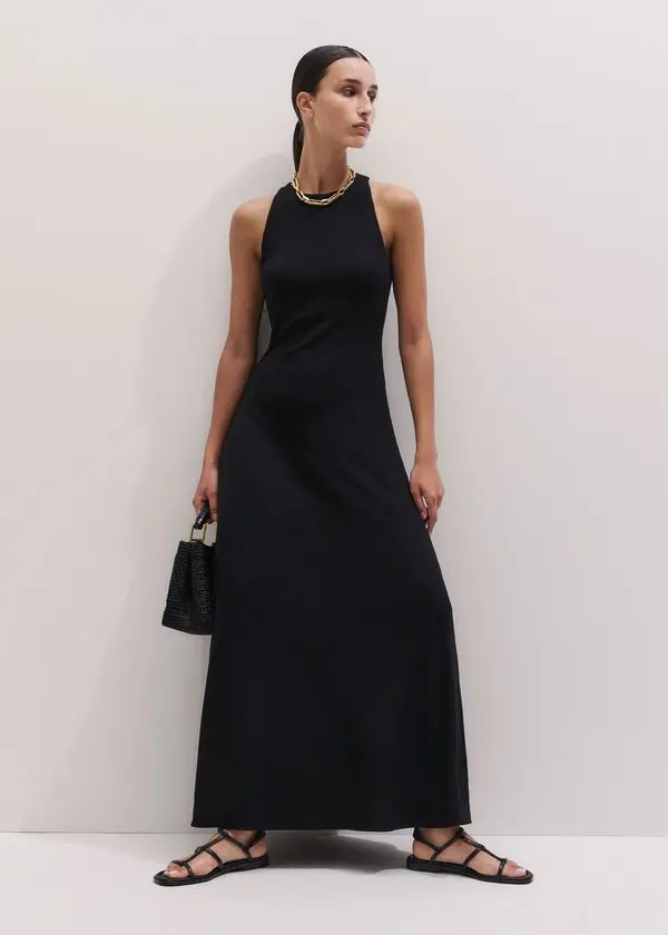 ME+EM Sleeveless Fit And Flare Maxi Dress