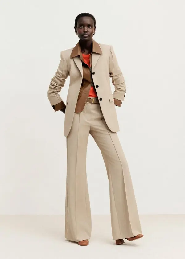 ME+EM Tailored Flare Leg Elongator Trousers